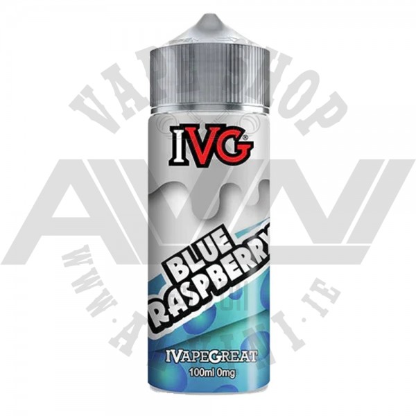 IVG Blue Raspberry 100ml Shortfill | Sweet & Tangy Fruity Vape